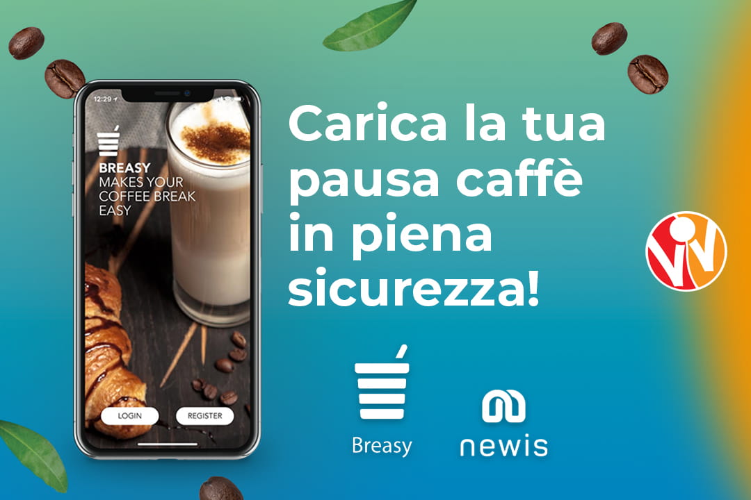 Breasy, coffee app per distributori automatici in sicurezza!